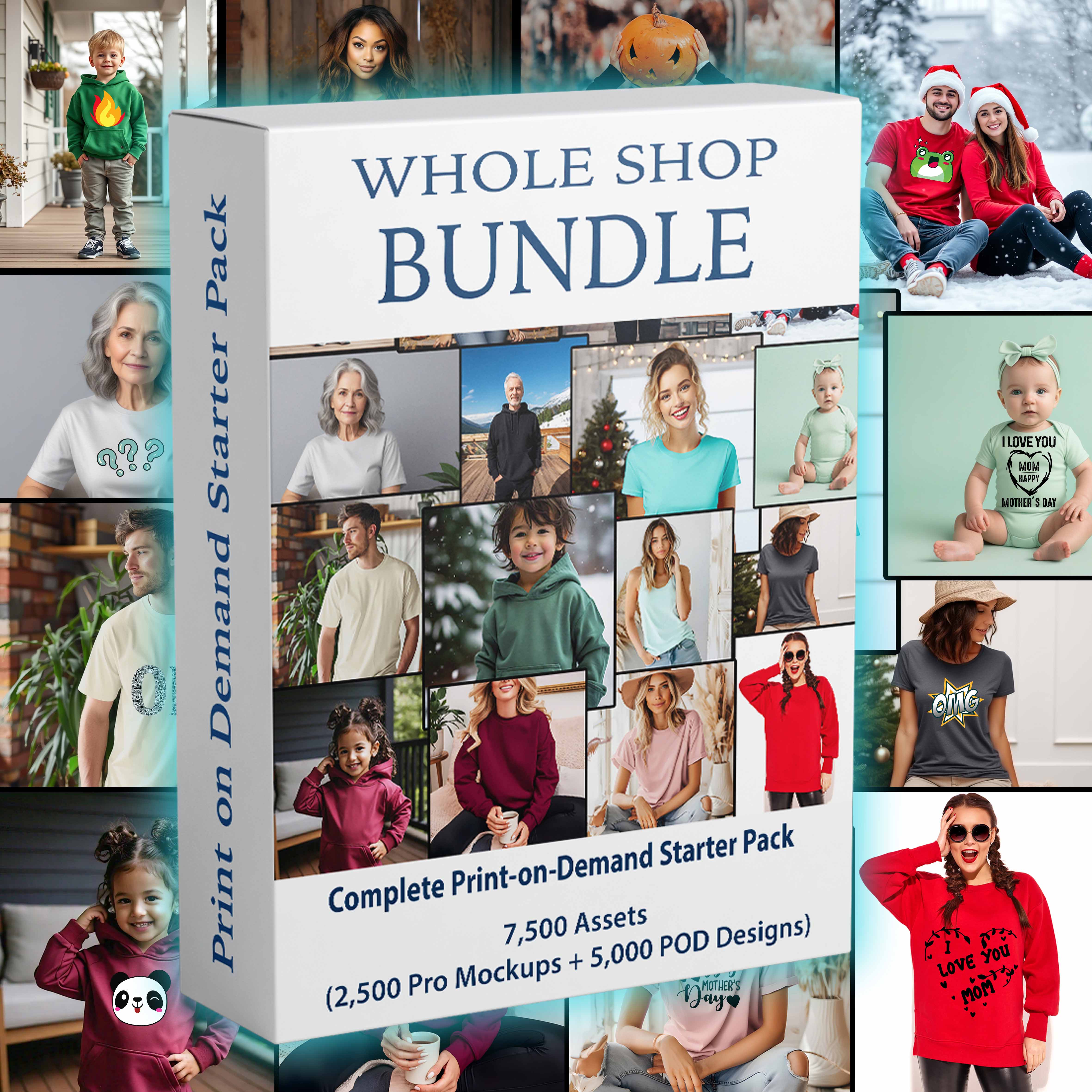 WHOLE SHOP BUNDLE "POD Starter Pack" – Readymockup